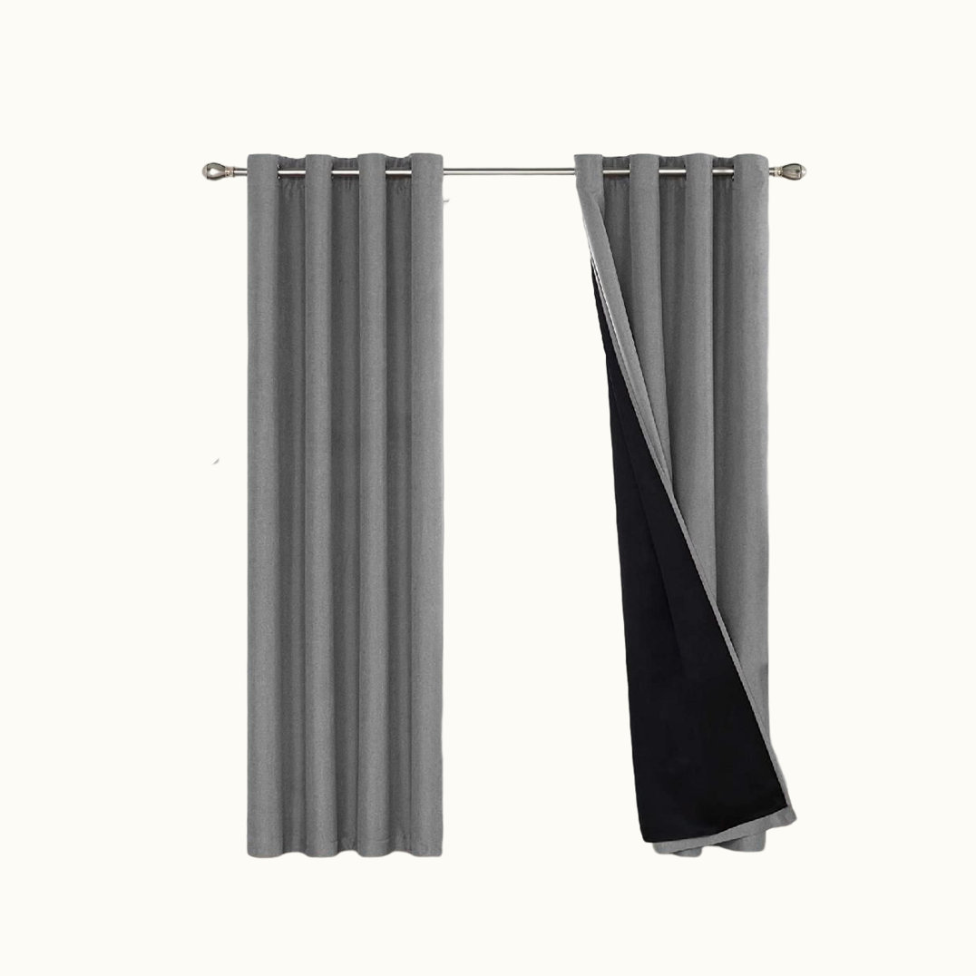 Ebern Designs Swepson Max Blackout Thermal Grommet Curtain Panels ...