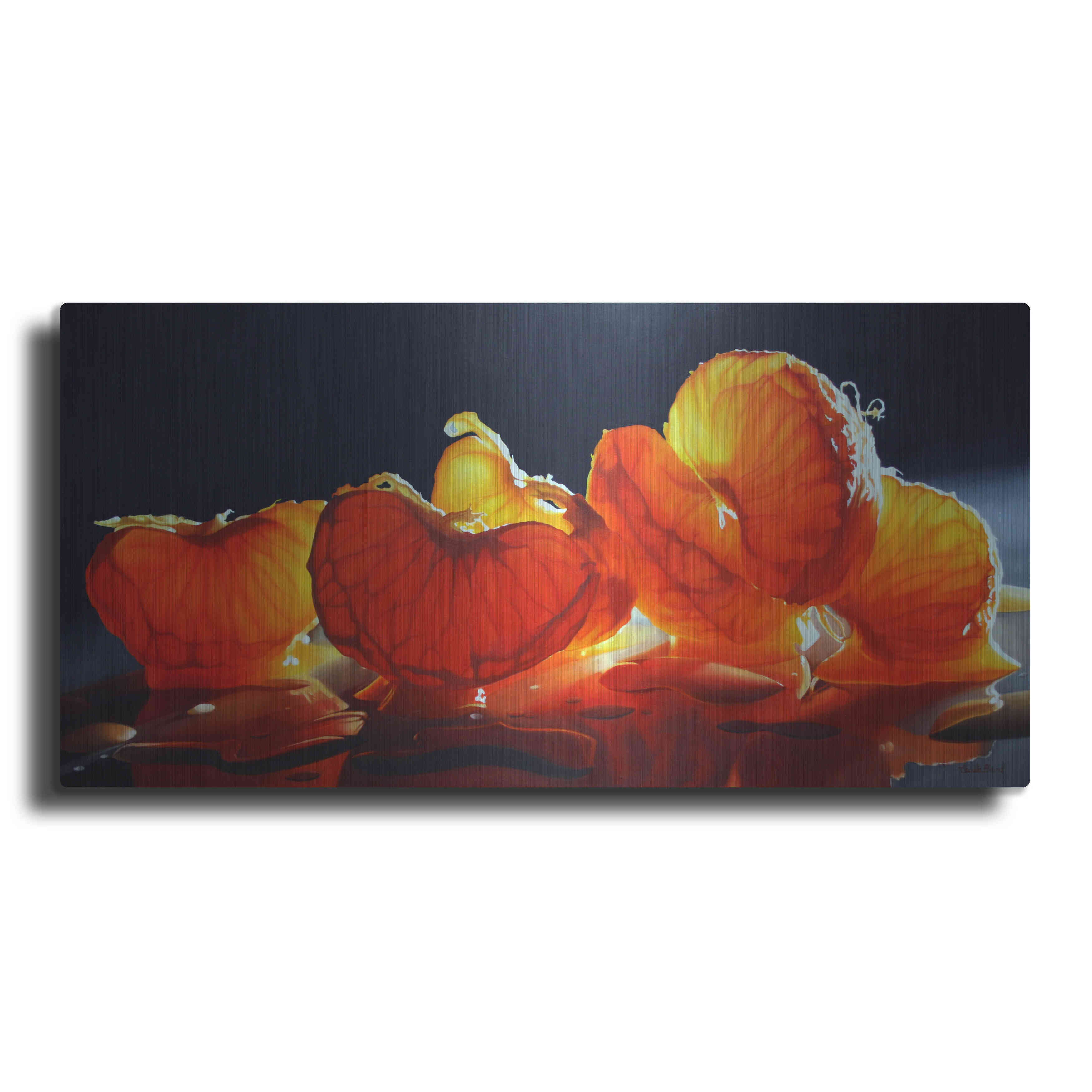 Red Barrel Studio Mandarin Orange by - Unframed Photograph on Metal ...