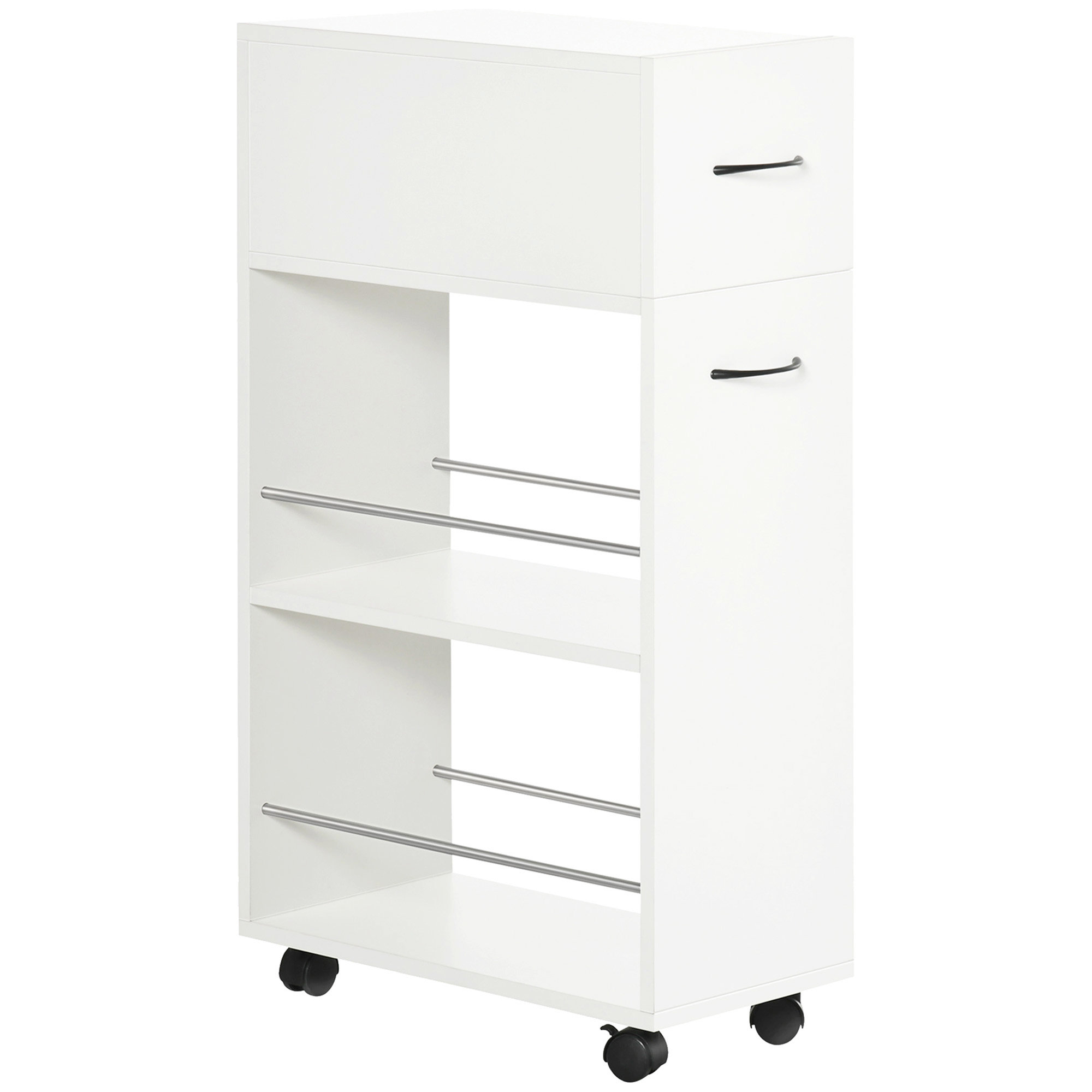 Ebern Designs 3-Tier Slim Storage Cart For Organizing Every Space | Wayfair