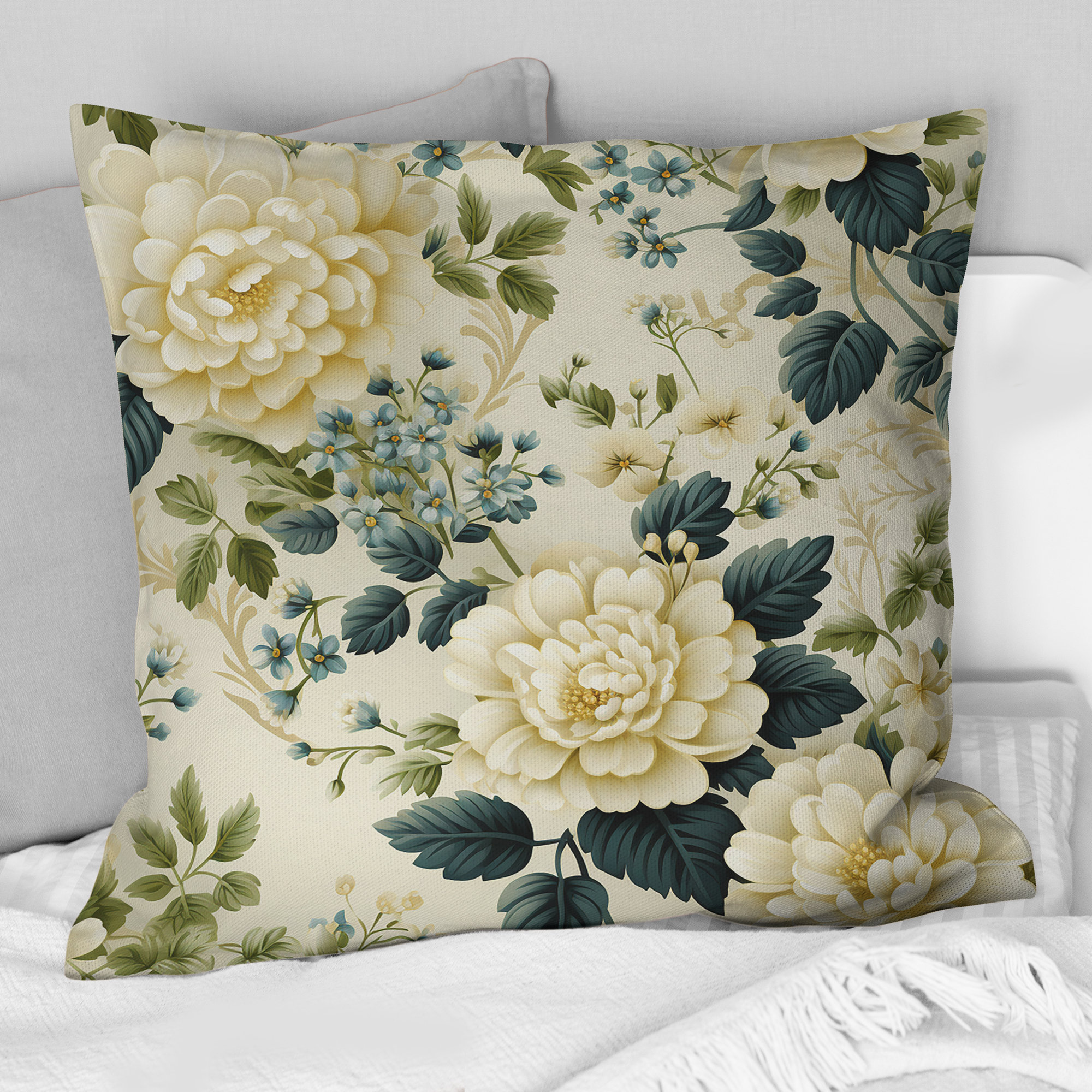 Design Art Vintage Lace Trellis Victorian Pattern IV - Floral Printed ...