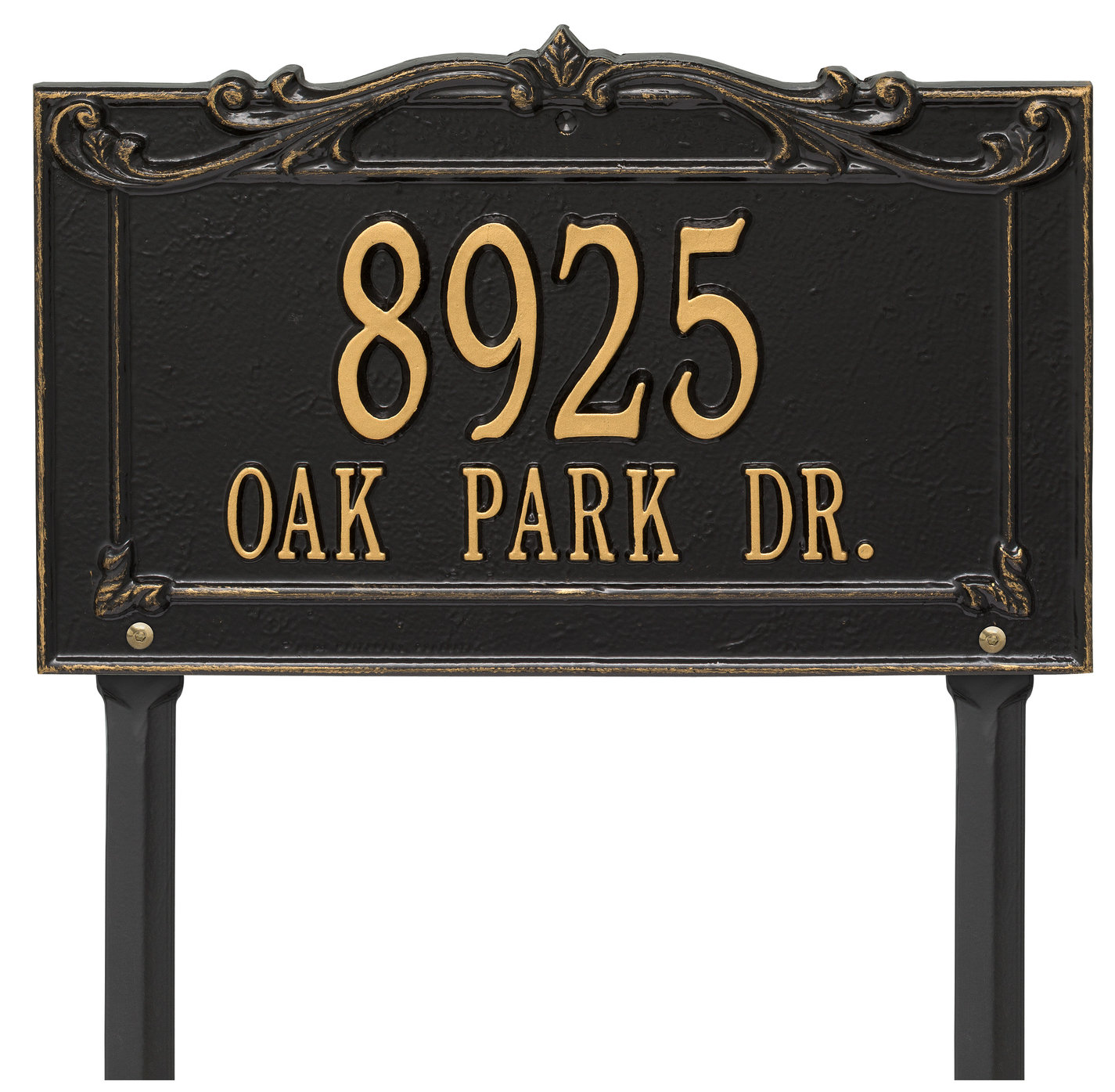 Whitehall Products Signature Series 2-Line Lawn Address Sign | Wayfair