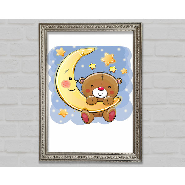 Happy Larry Bear In The Stars Framed Print | Wayfair.co.uk