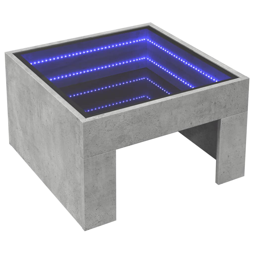 Brayden Studio® Coffee Table Concrete Grey Engineered Wood And Glass ...
