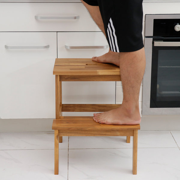 Redwood Rover Solid Wood Step Stool | Wayfair