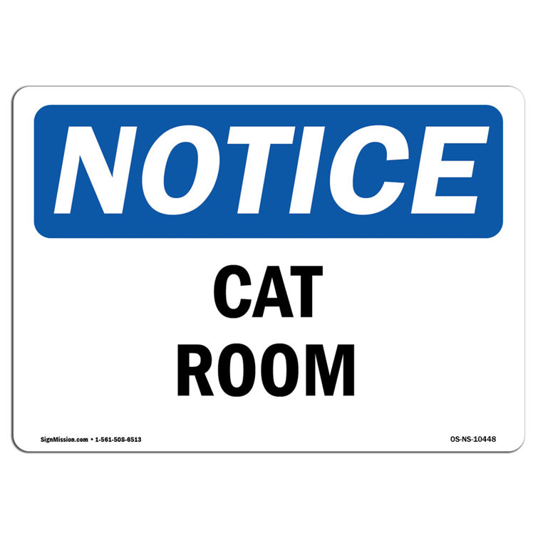 SignMission Cat Room Sign | Wayfair