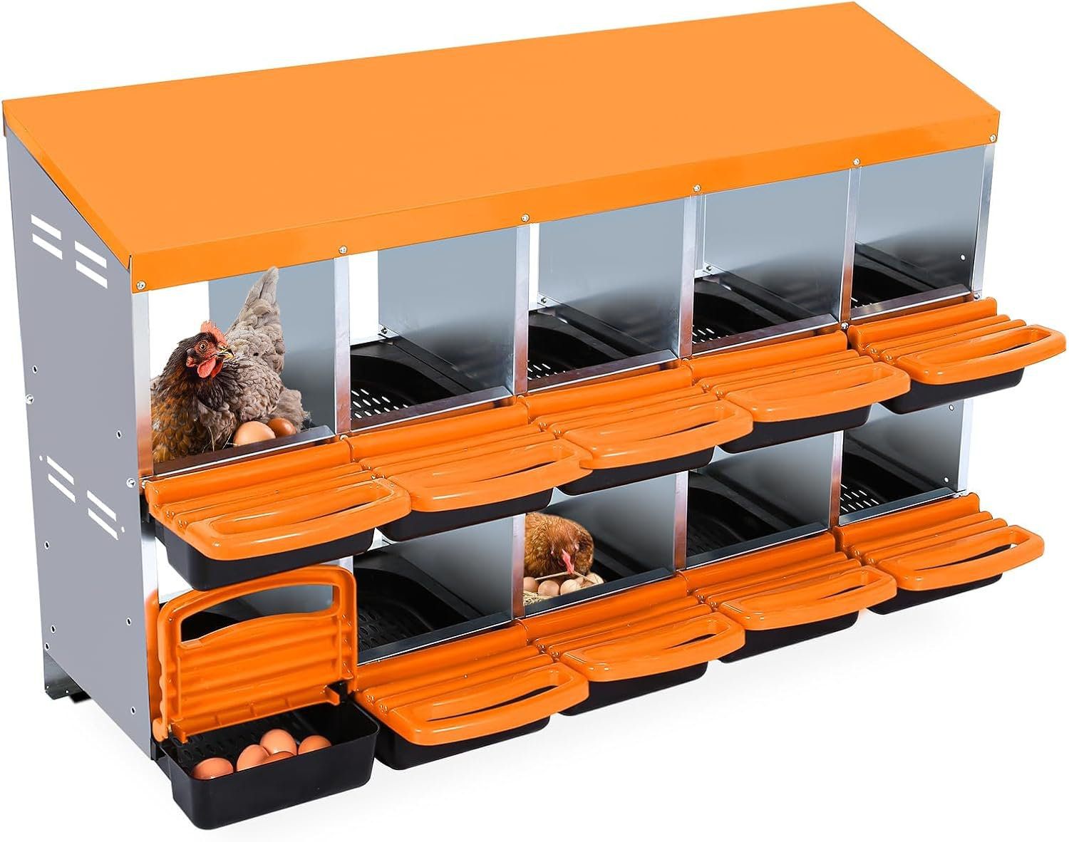 Tucker Murphy Pet™ Nesting Boxes for Chickens, 10 Compartments without ...