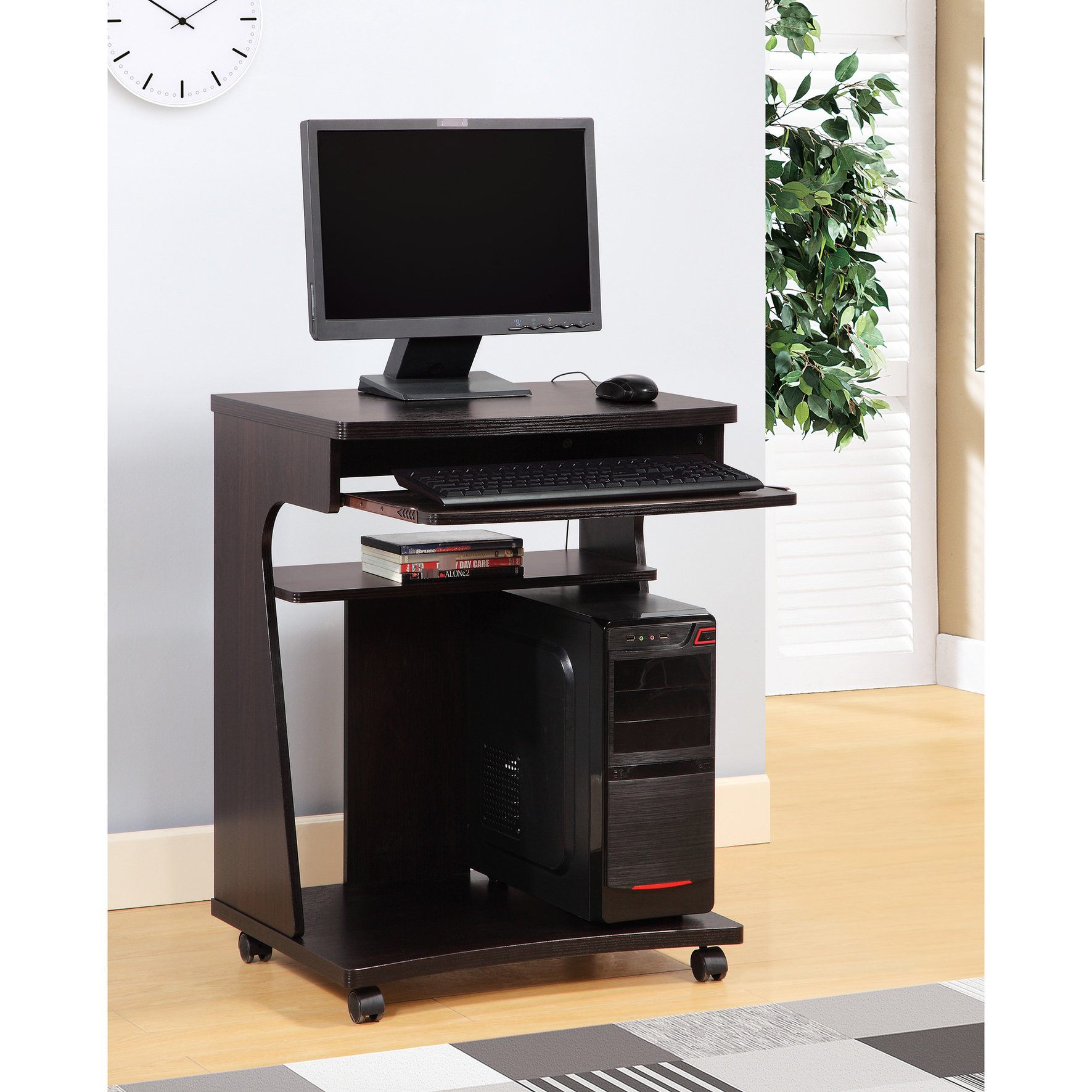 Ebern Designs Versatile Cart With Locking Wheels, One Rolling Shelf And ...