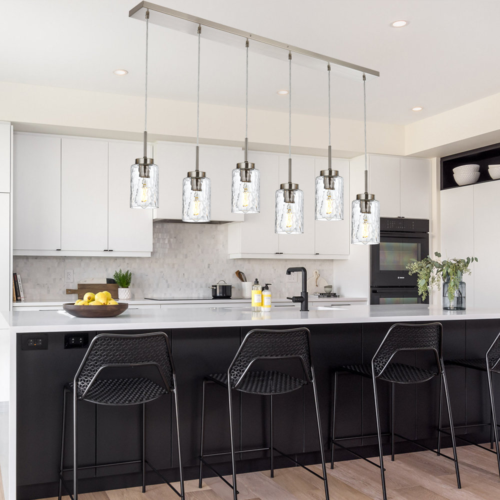 Wrought Studio™ Modern Linear Chandeliers For Dining Room, Industrial ...