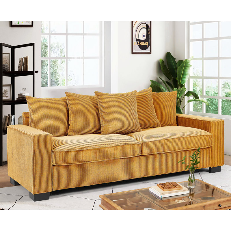 Latitude Run® 88'' Wide Pillow Back Sofa & Reviews | Wayfair