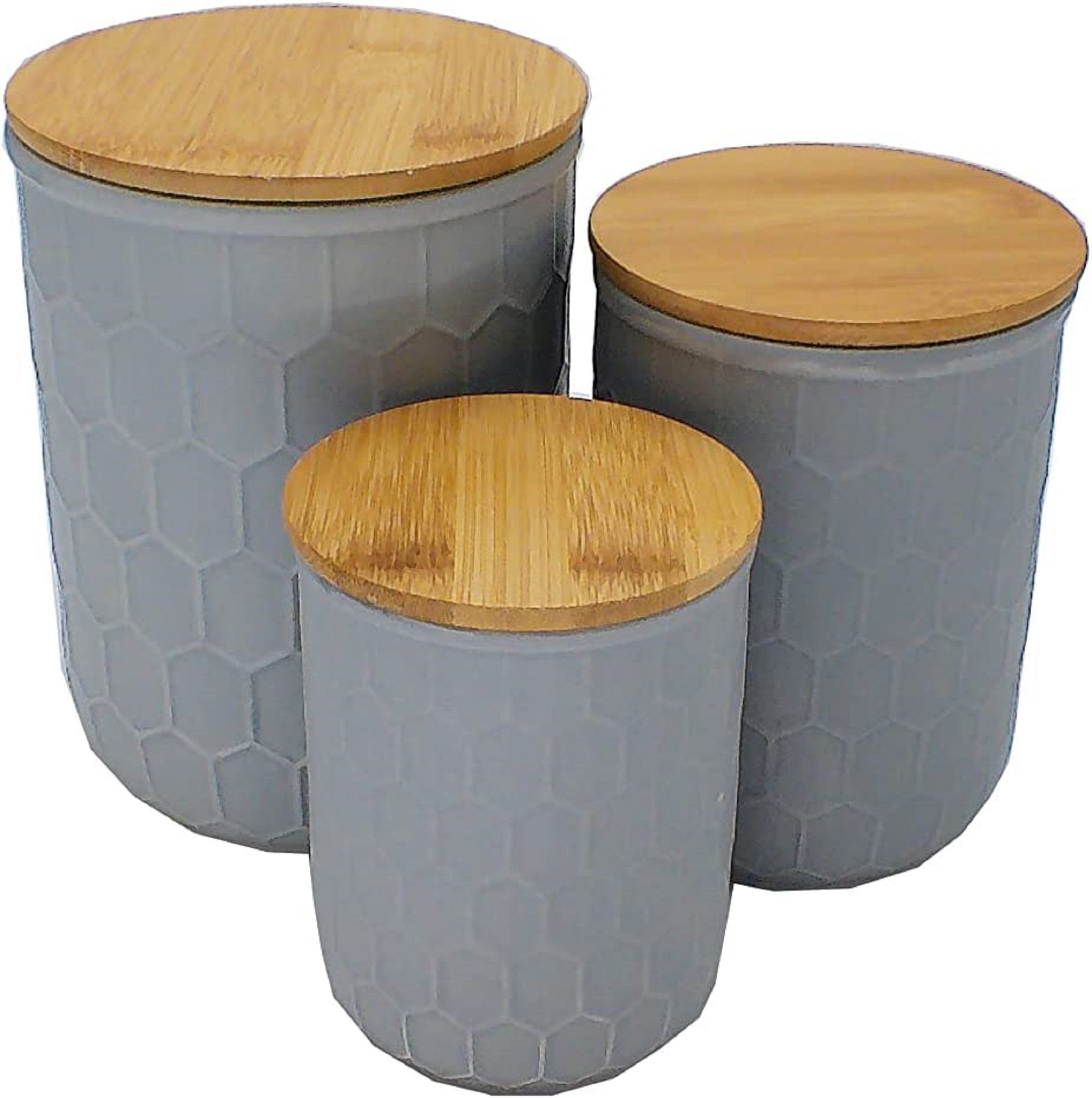 Corrigan Studio Latitude Run® Kitchen Canisters - Blue Stoneware ...
