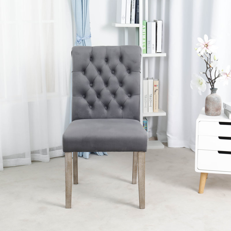 Ophelia & Co. Kamron High Back Tufted Upholstered Dining Chair ...
