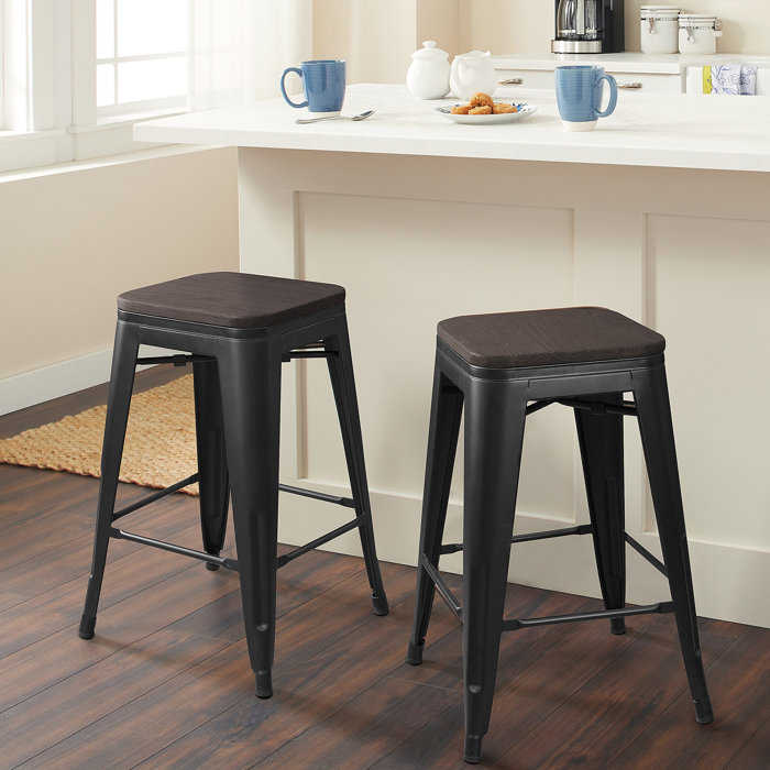 Williston Forge Mattapoisett 24'' Counter Stool & Reviews | Wayfair