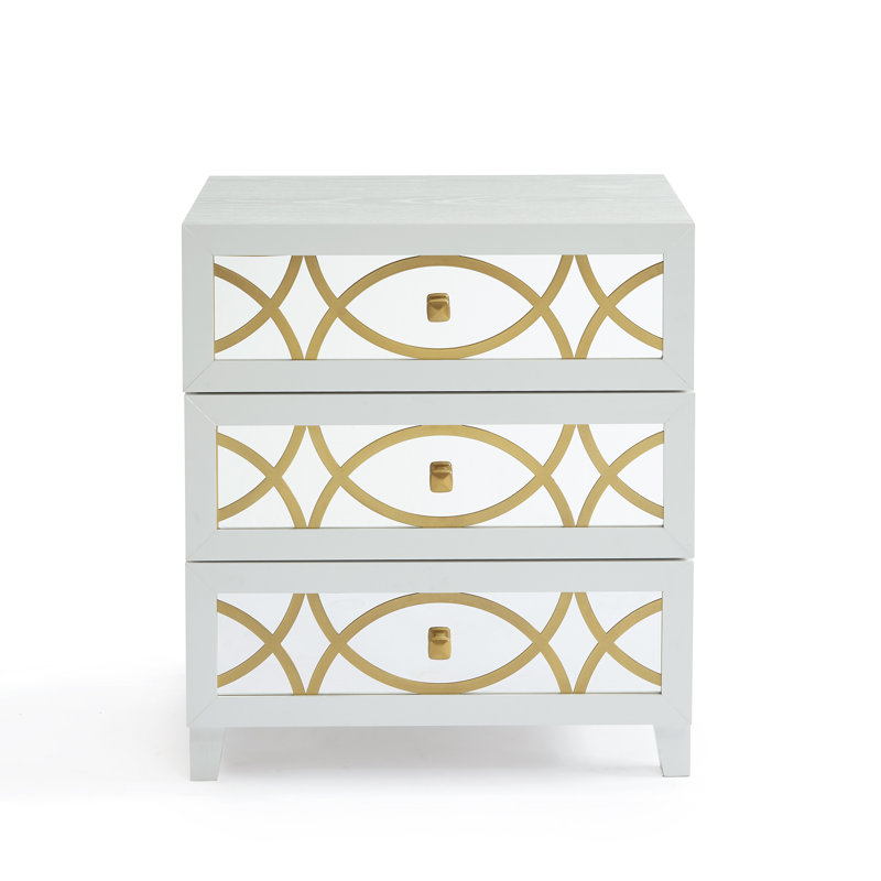 House of Hampton® Emilyjo 26" W Nightstand with 3 Drawers & Reviews ...