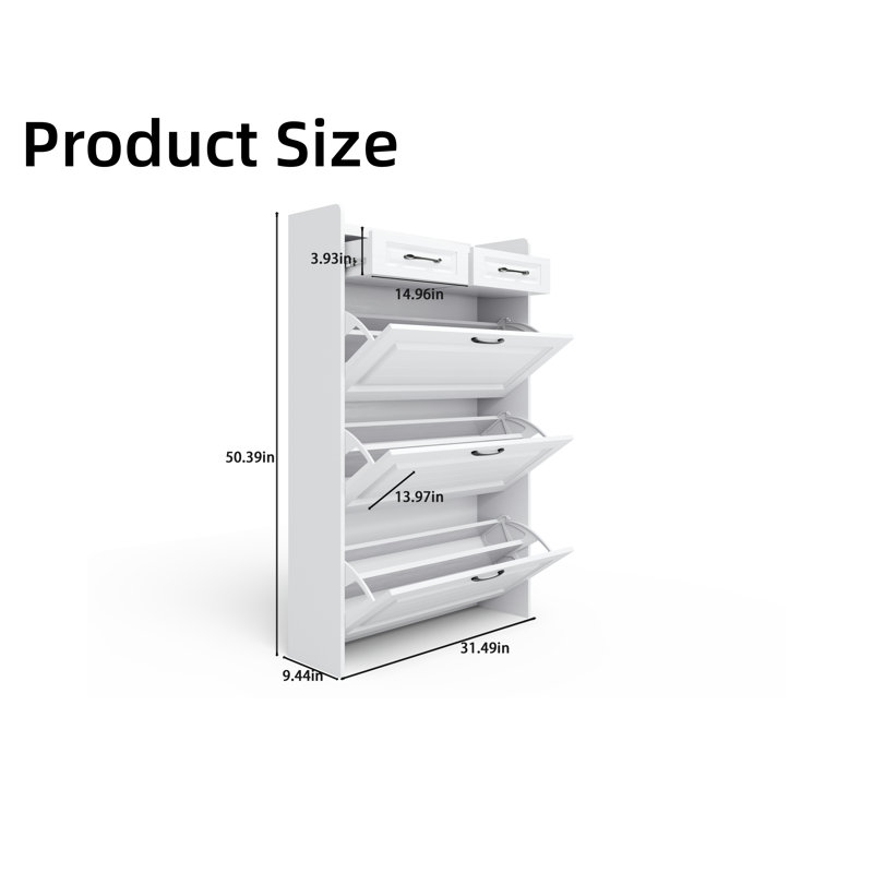 Ebern Designs Hidden Shoe Storage Cabinet | Wayfair