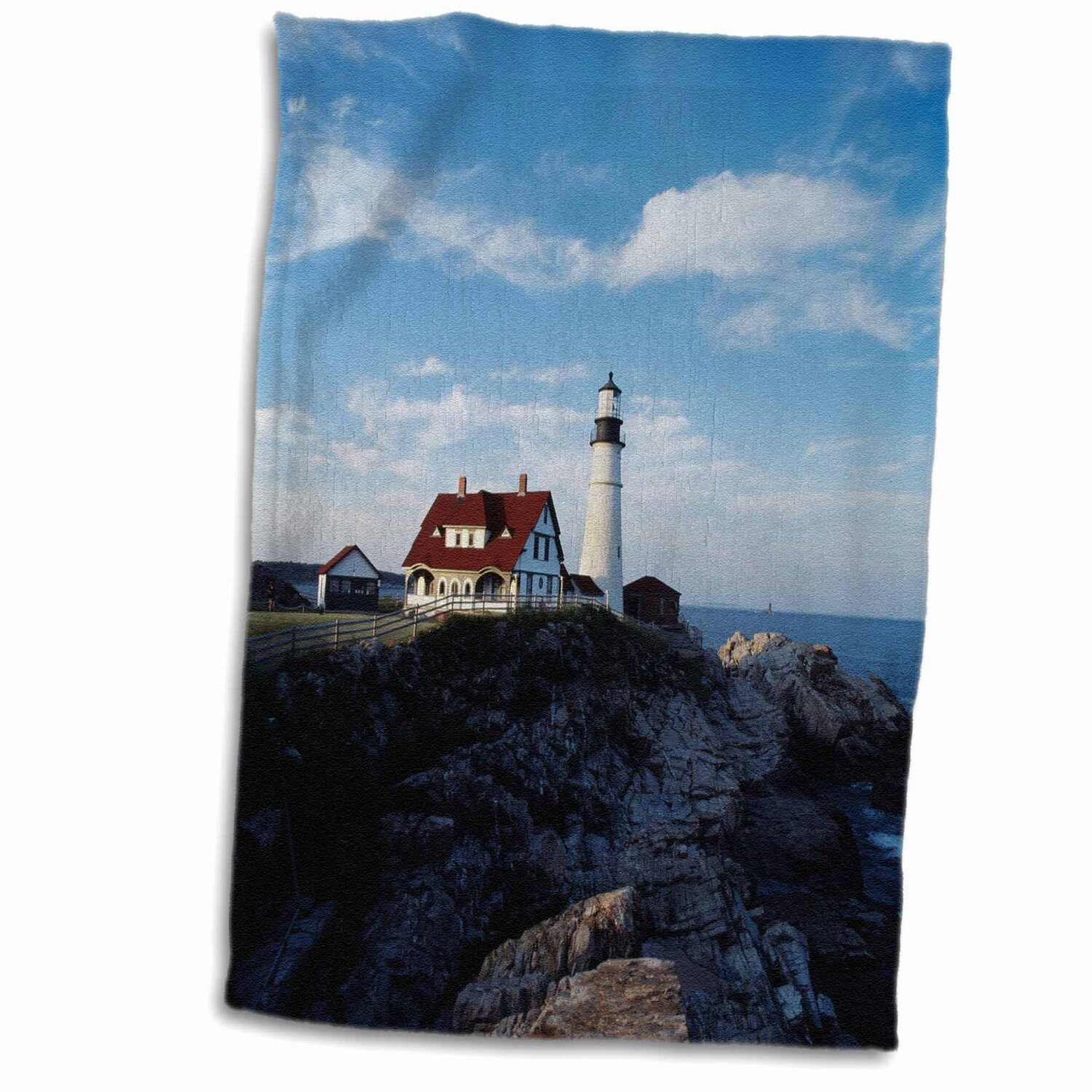 Longshore Tides Portland Head Lighthouse Scenic Towel - 15x22 ...