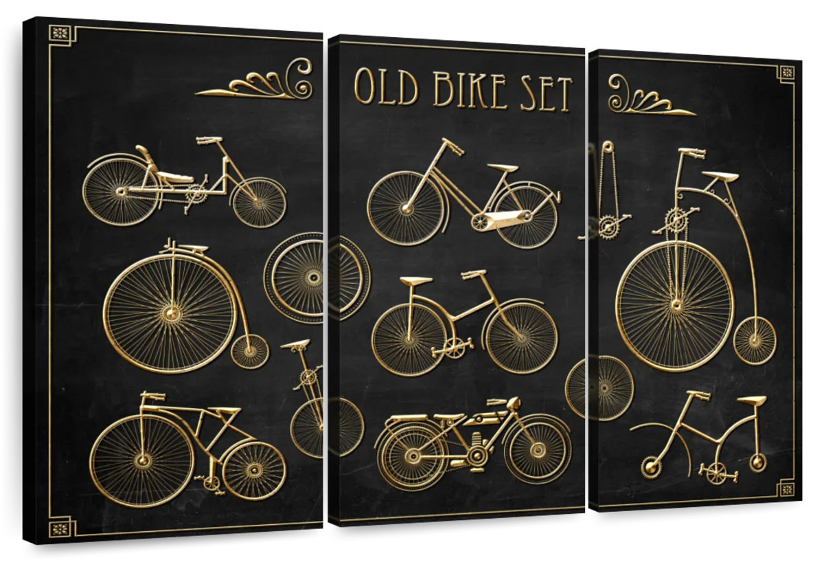 Ebern Designs Mehar Golden Bike Set | Wayfair
