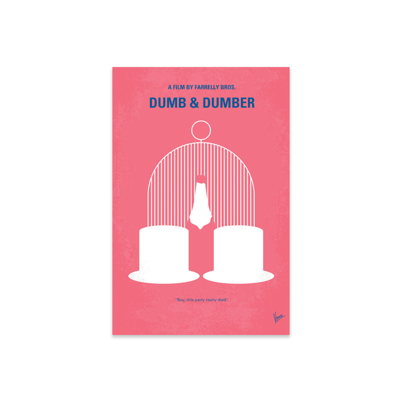 iCanvas Dumb and Dumber Minimal Movie Poster by Chungkong - No Frame ...