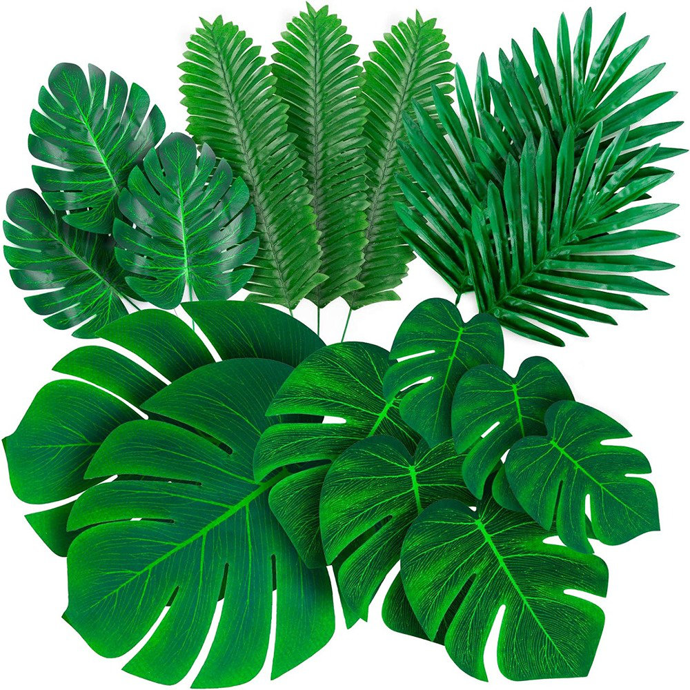 Dakota Fields Artificial Tropical Monstera-84Pcs 6 Kinds L... | Wayfair