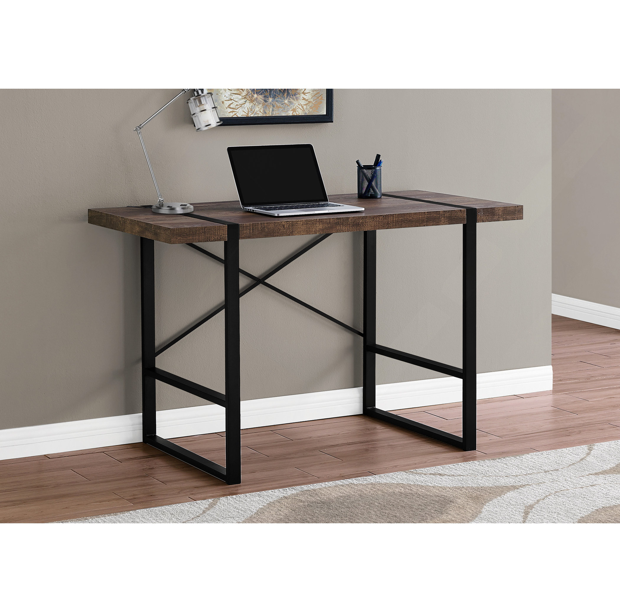 Ivy Bronx Desk,Computer Desk, Home Office, Laptop, 48"L, Work, Laminate ...