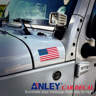 ANLEY 5" X 3" American US Flag Decal - Patriotic Stars Reflective ...