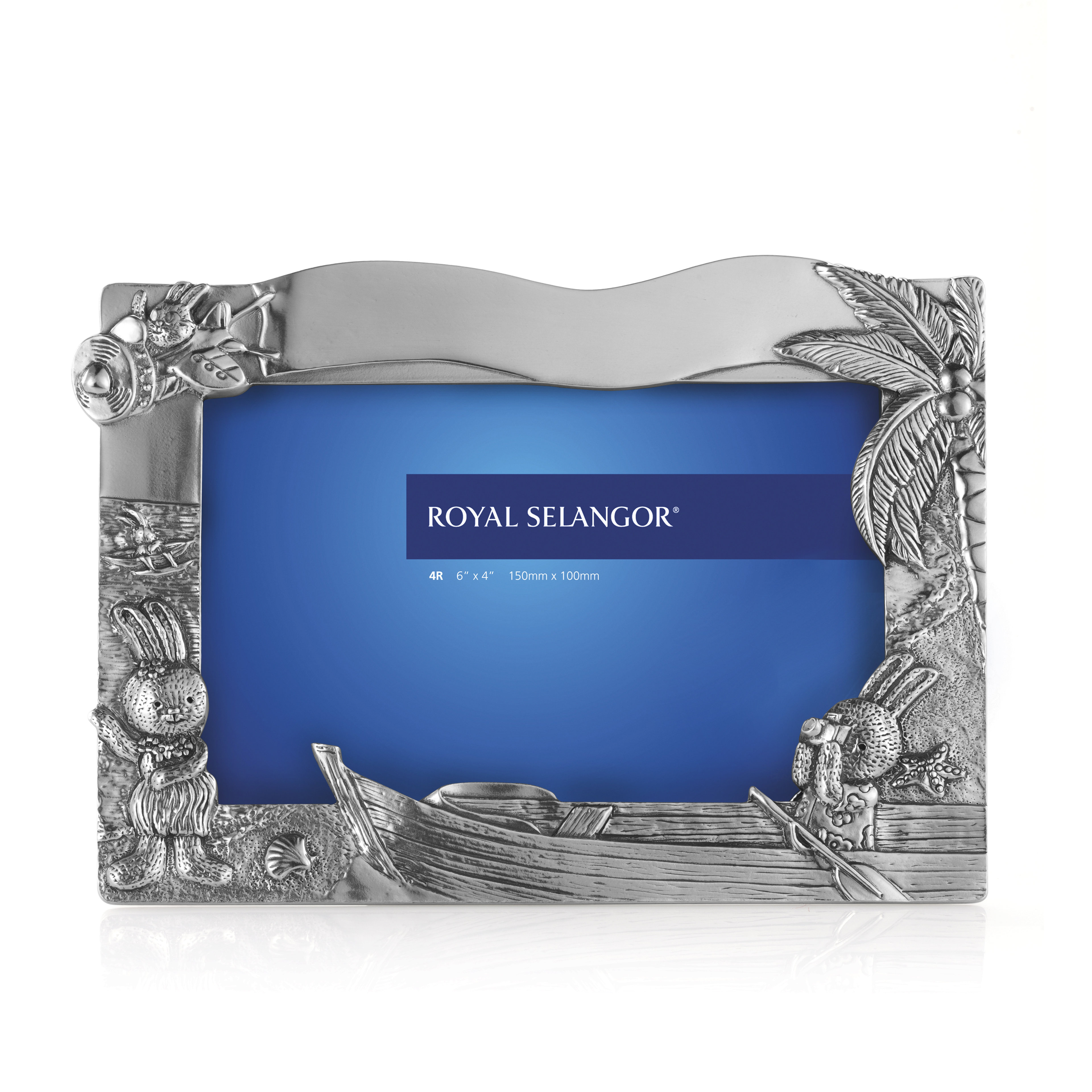Royal Selangor Bunnies Day Out Waikiki Photo Frame 4" x 6" | Wayfair
