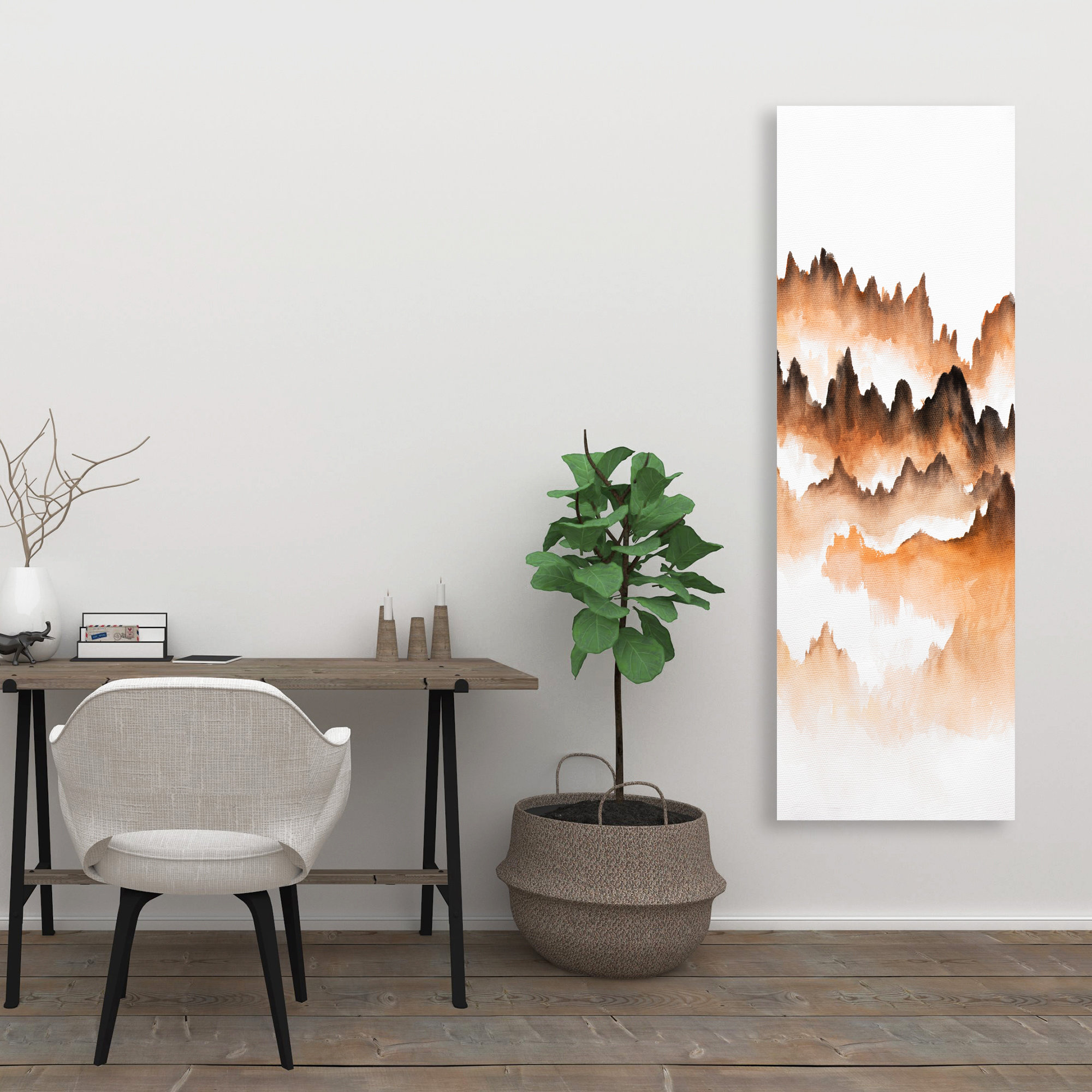 Lark Manor™ Mountain of Fir Trees - Bedroom Canvas Art for Home Decor ...
