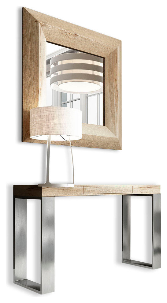 Hispania Home Saphire Console Table and Mirror Set | Wayfair