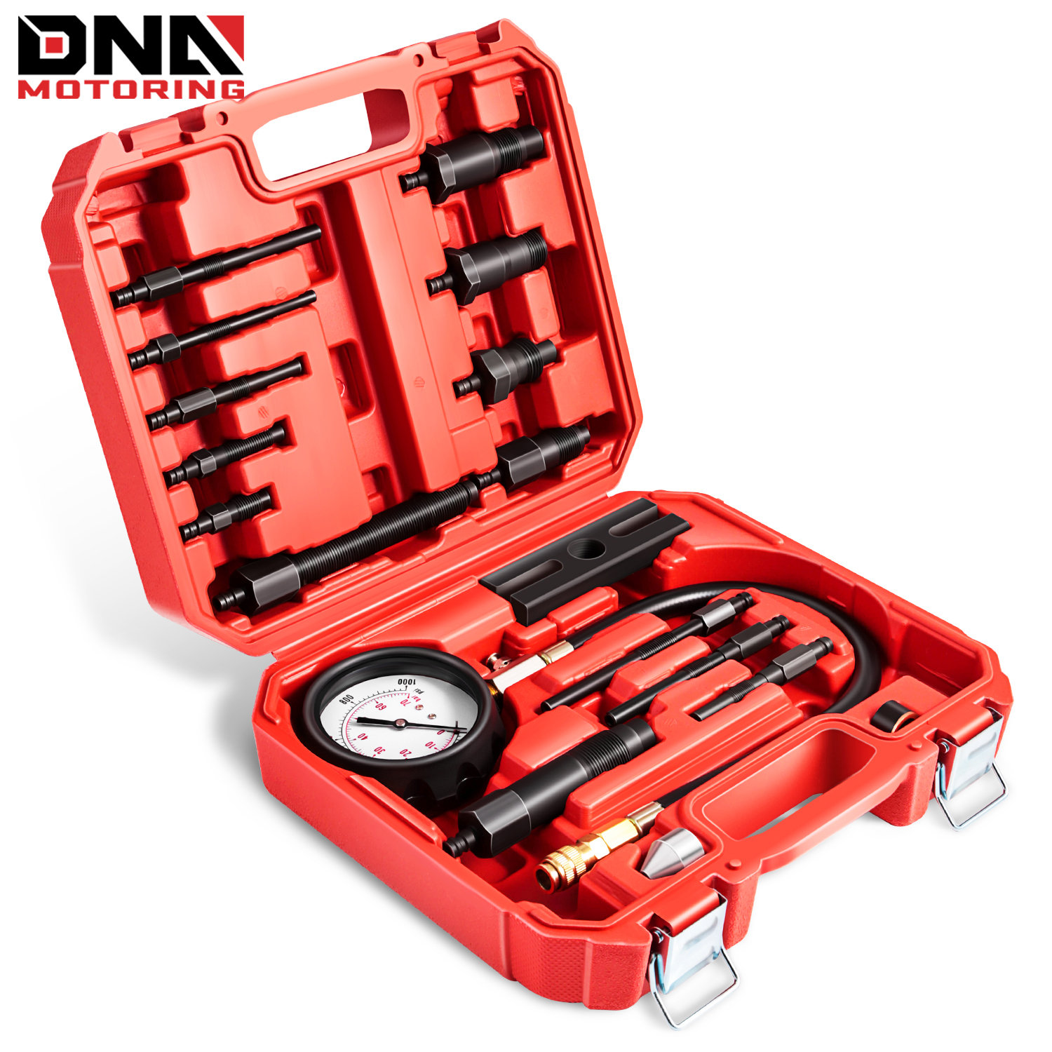 DNA Motoring TU-15B Cylinder Diesel Engine Compression Gauges Pressure ...