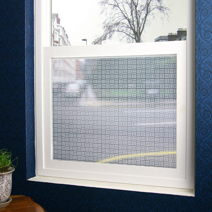 Stick Pretty Egyptian Weave Sheer Window Film | Wayfair