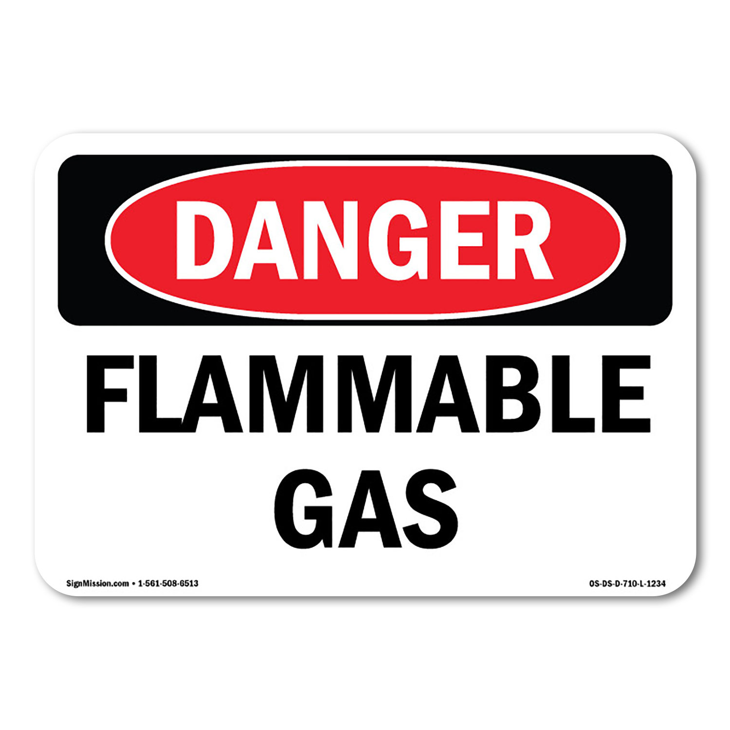 SignMission Flammable Gas Decal 14" X 10" | Wayfair