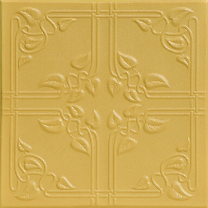 A La Maison Ceilings Ivy Leaves 1.6 ft. x 1.6 ft. Polystyrene Glue-up ...