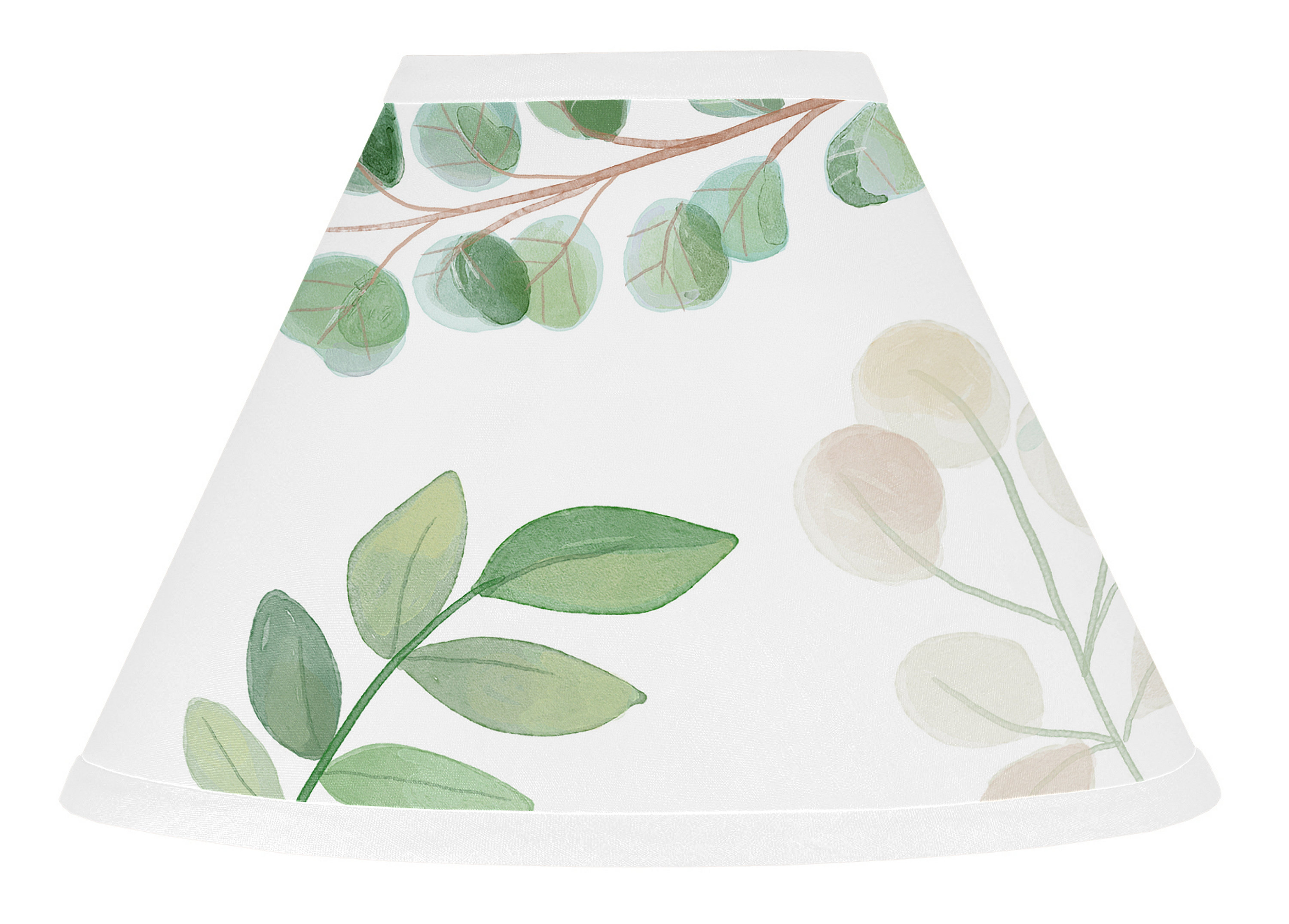 Sweet Jojo Designs Botanical Leaf 7'' H x 10'' W Polyester Empire Lamp ...