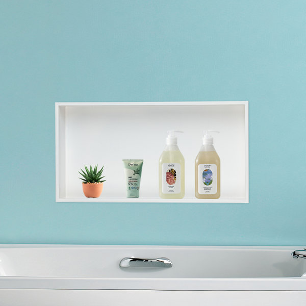 DecoMust 24"x12.6" Stainless Steel 18 Gauge White Cream Rectangular ...