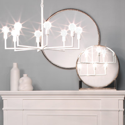 Birch Lane™ Marble Round Floor Mirror | Wayfair