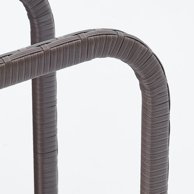 Barton 250 lb Capacity Wicker Pool Caddy-Stylish Outdoor Organizer with ...