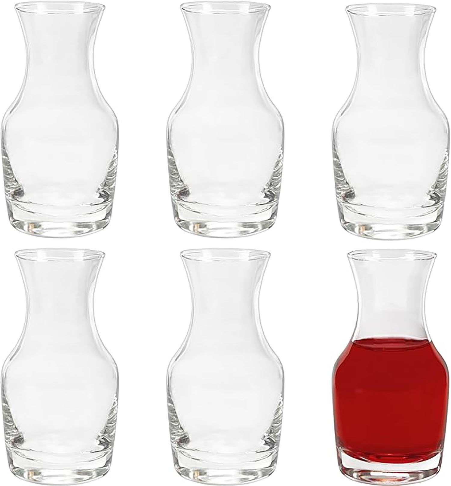 Latitude Run® Individual Wine Carafes (6-Pack); Small 6.5Oz Single ...