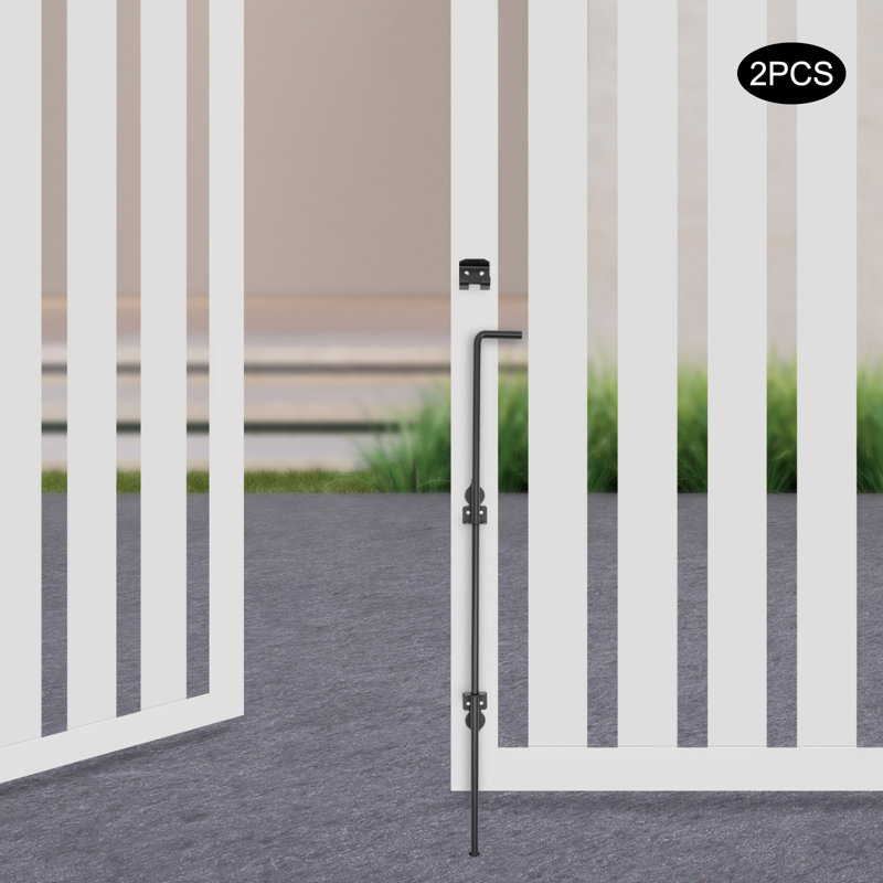 YXSUN Bolt Drop Rod For Gate, Heavy Duty Gate Latches | Wayfair