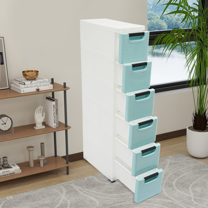 Latitude Run® 6 Drawers Storage Cabinet For Narrow Space | Wayfair