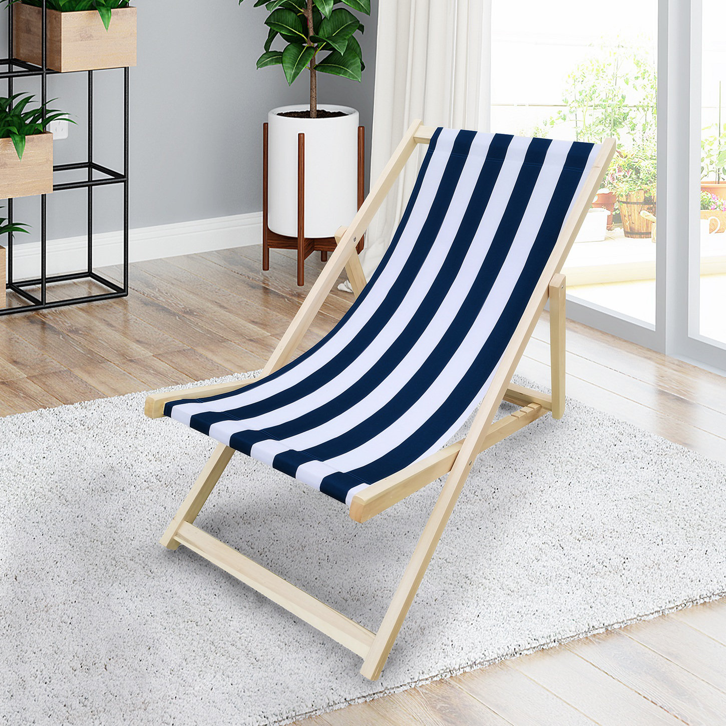 Highland Dunes Andrienna Folding Deck Chair | Wayfair