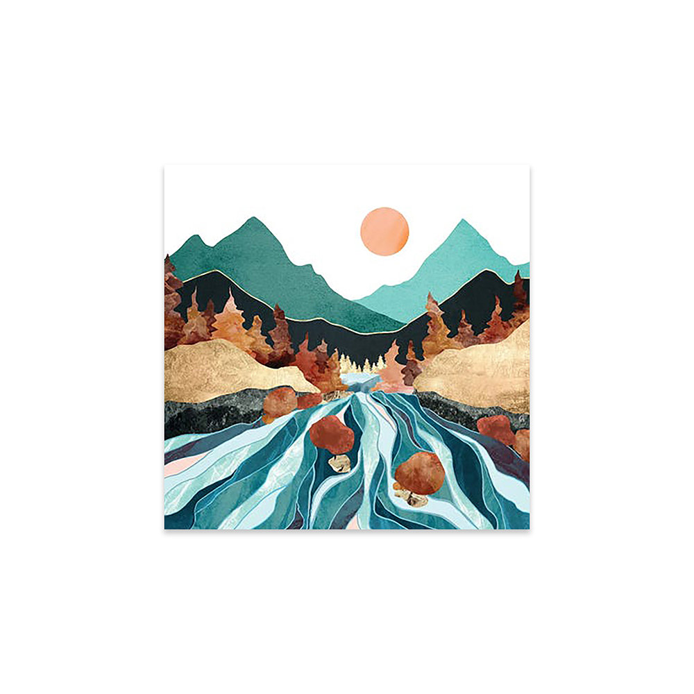 Millwood Pines Blue River Print On Acrylic Glass - Wayfair Canada