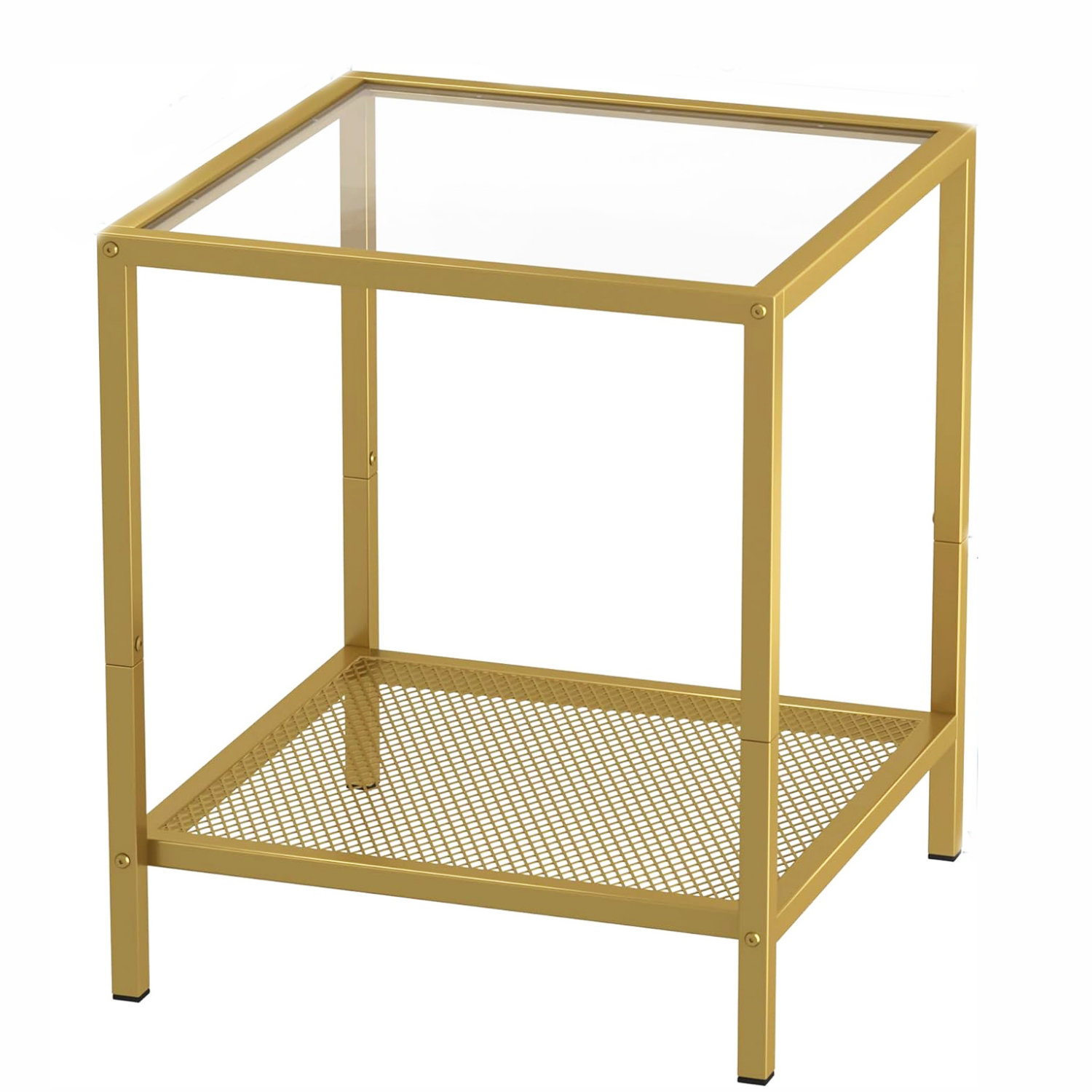 Brayden Studio® 2-Tier Square Night Stand with Storage | Wayfair