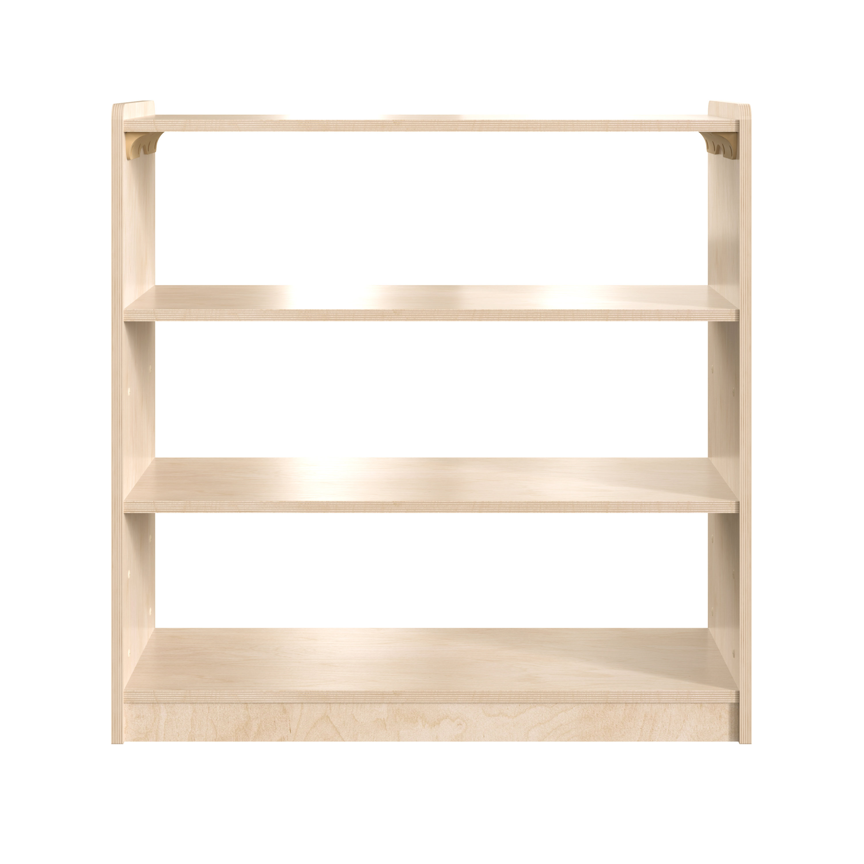 Bright Beginnings Commercial Grade Natural Wooden 3 Shelf Classroom ...