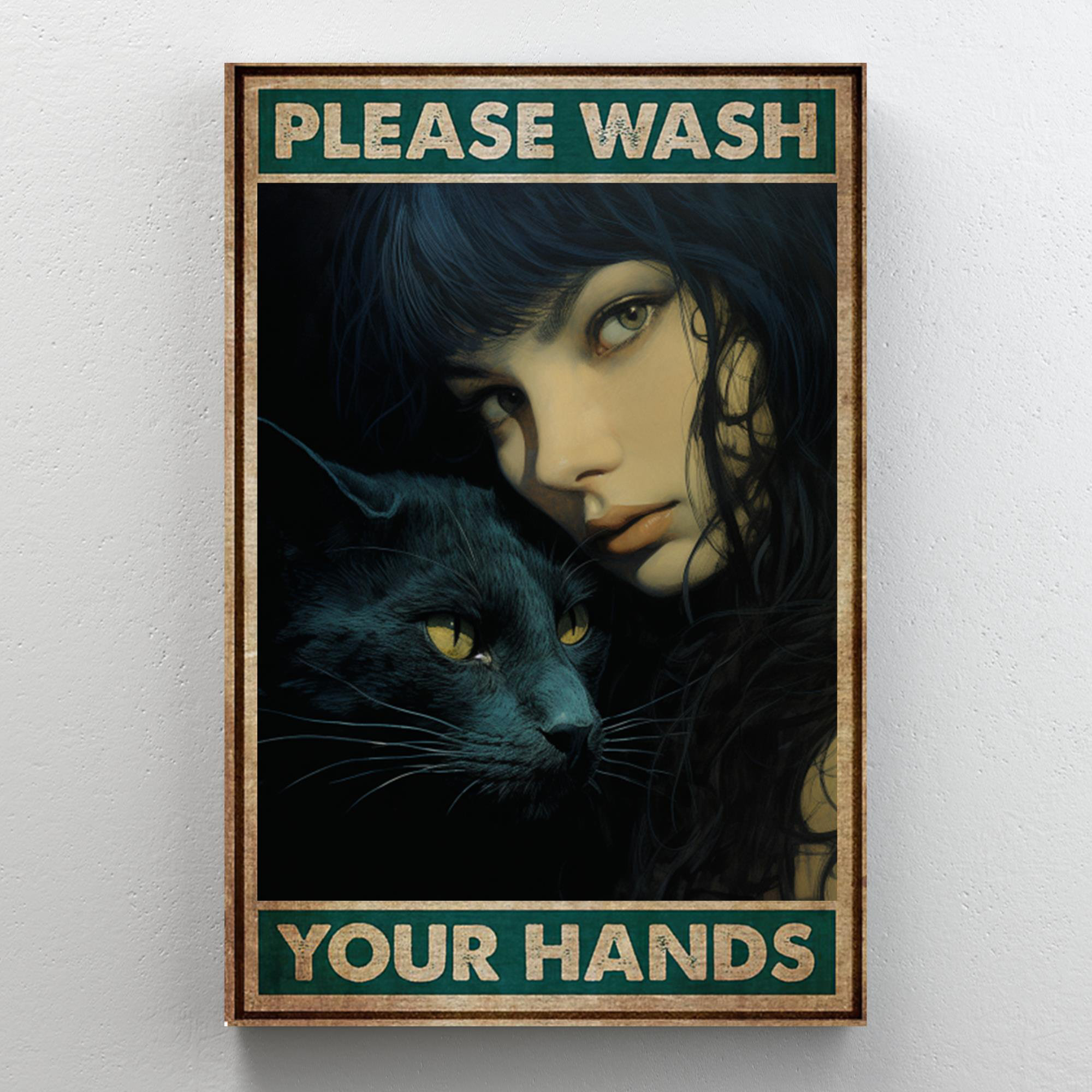 Trinx Please Wash Your Hands On Canvas Graphic Art | Wayfair