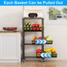 17 Stories Fruit Vegetable Storage Basket For Kitchen, 4 Tier Large ...
