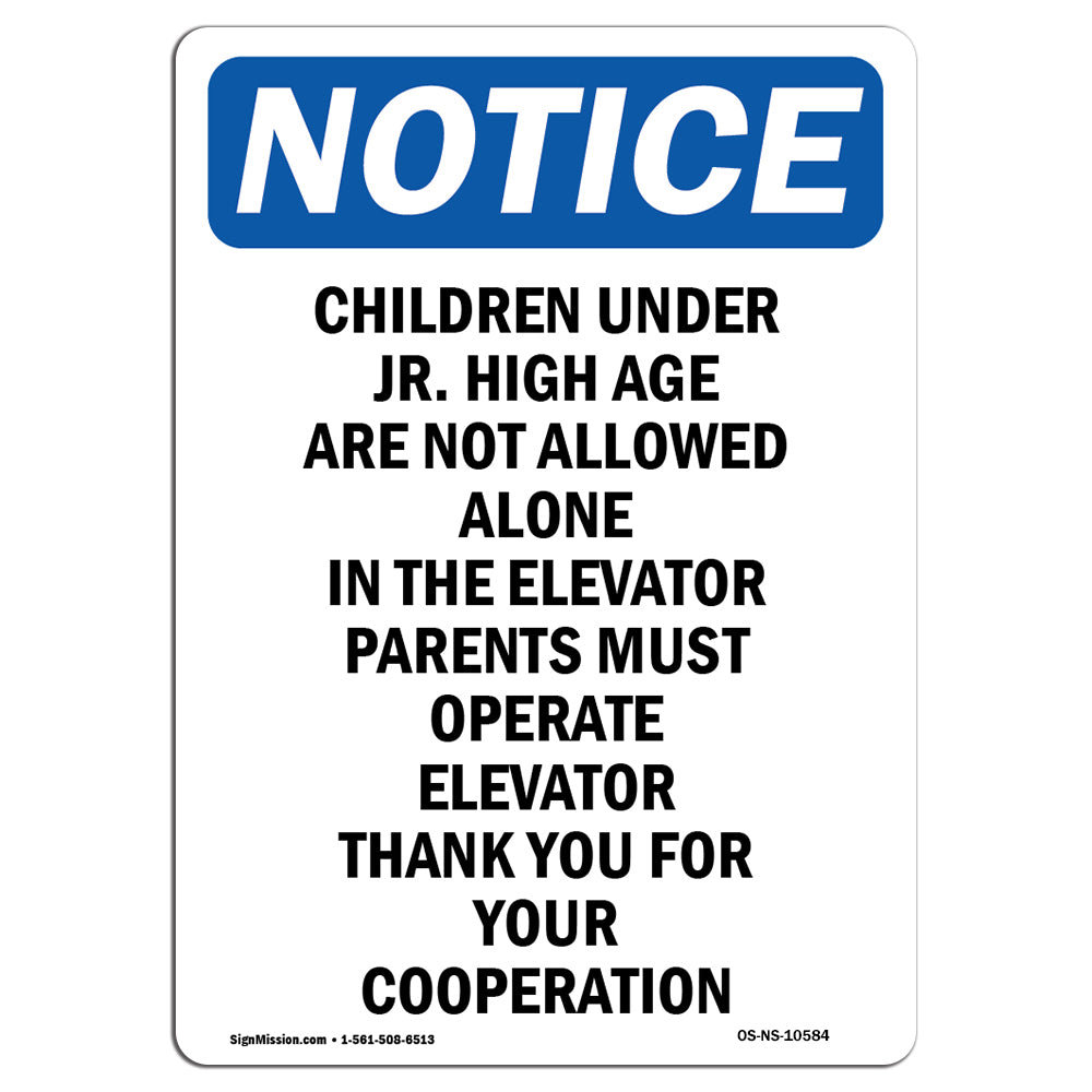SignMission Children Under Jr. High Age Are Sign | Wayfair