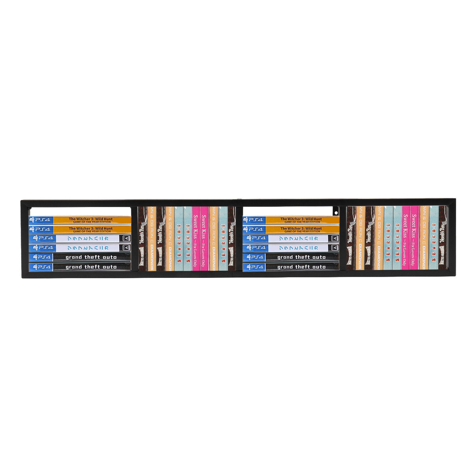 Ebern Designs 5pcs Wall Mounted CD Media Storage Shelf | Wayfair