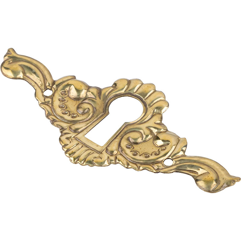 UNIQANTIQ HARDWARE SUPPLY Elegant Decorative Stamped Brass Keyhole ...