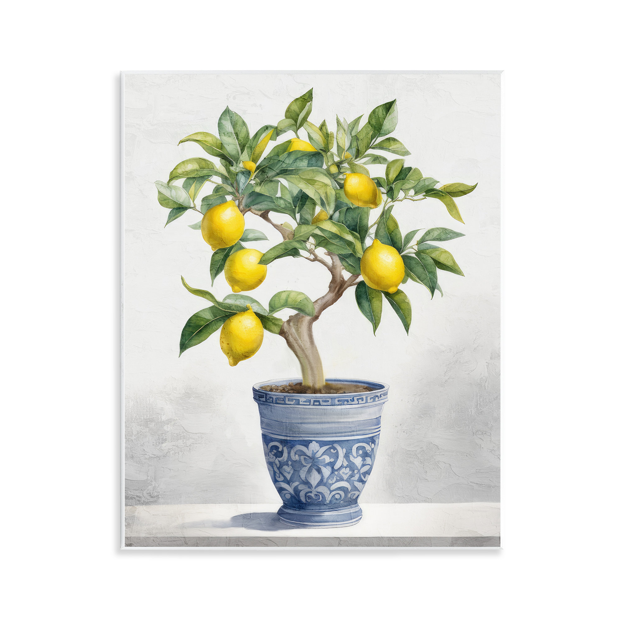 Winston Porter Traditional Potted Lemon Tree Wall Plaque, design by Kim ...