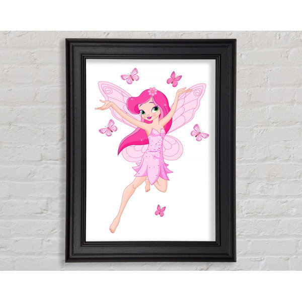 Happy Larry Butterfly Fairy Framed Print | Wayfair.co.uk