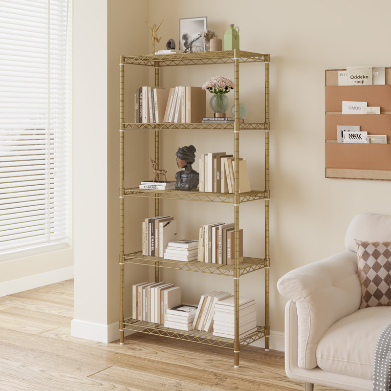 Rebrilliant 5 Tier Storage Rack Wire Shelving Unit Storage Shelves ...